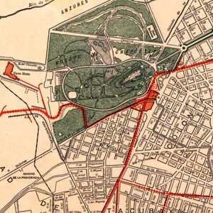 Mexico City Transit Map 1910's - Etsy