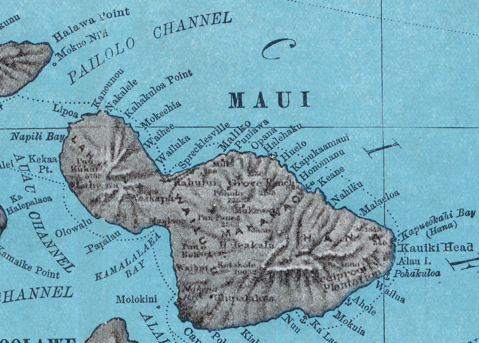 Hawaii Map Travel Poster - 1898 - Etsy