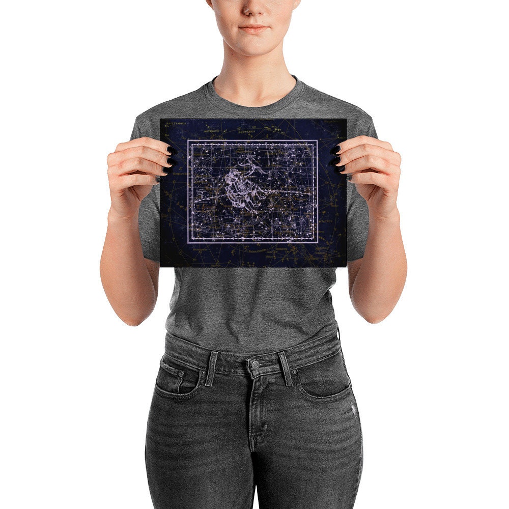 Gemini Greek Mythology Star Chart - Etsy