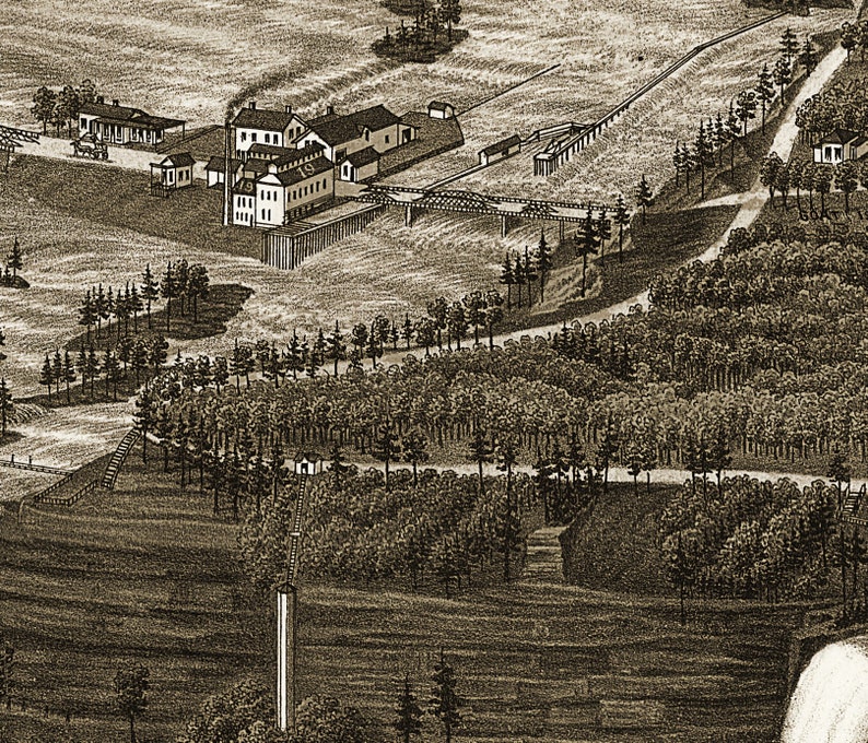 Niagara Falls, New York Map - 1822 - Etsy