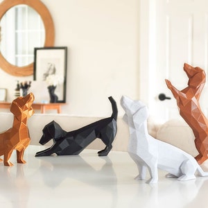 Dachshund Figurine, Weiner Dog Figurine, Sausage Dog Statue, Dachshund ...