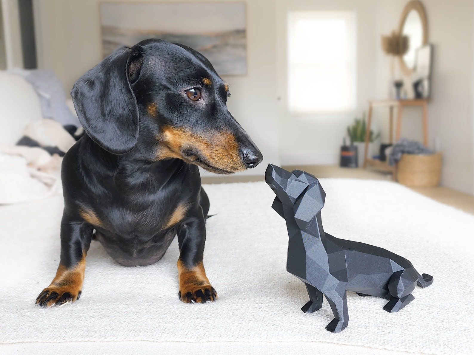 Set of 3 Dachshund Figurines Sausage Dog Statues Dachshund - Etsy