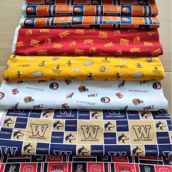 College Fabric by the Yard - Etsy