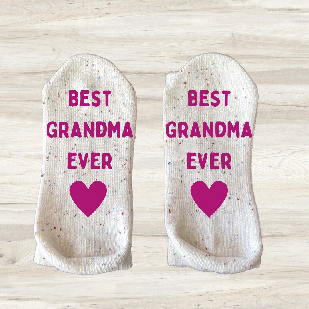 Best Grandma Ever Socks, Personalized Gift - Etsy