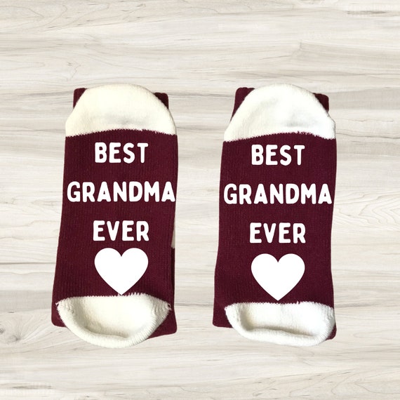 Grandma Socks-best Grandma Ever-gifts for Grandma-new Grandma | Etsy