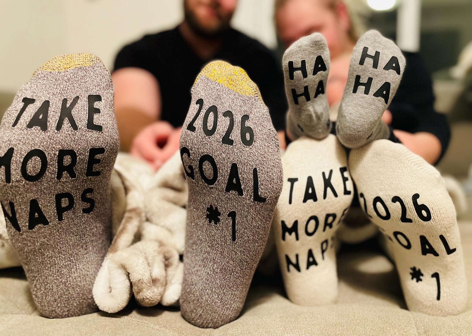 Take More Naps Family Socks, New Parent Gift - Etsy