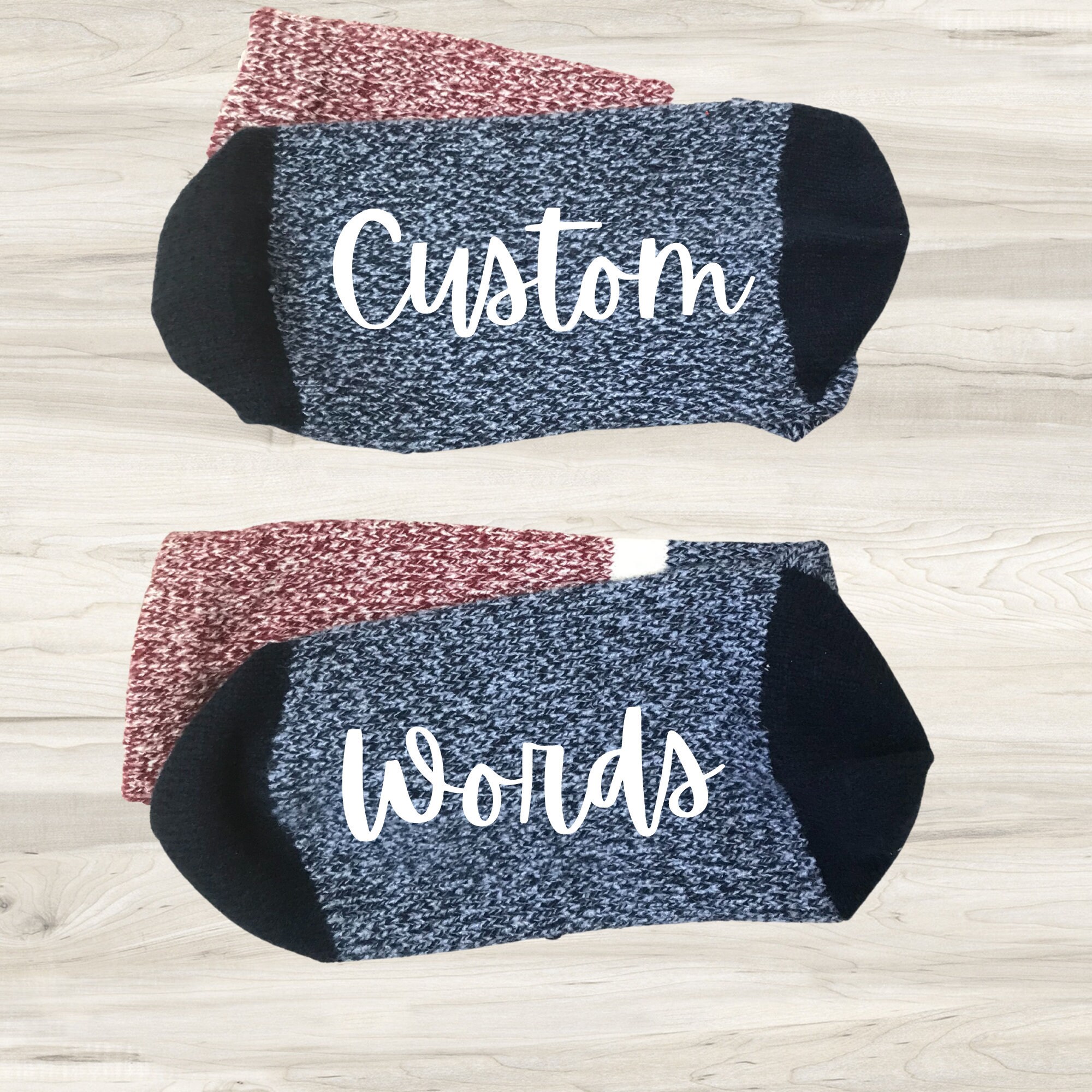 Custom Socks-Custom Words Socks-Word Socks-Novelty Socks-Socks | Etsy