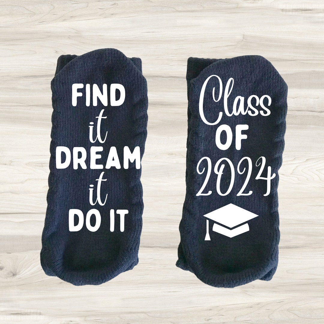 Graduation Gift Class of 2024 Socks Graduation Gift Grad Gift for Her ...