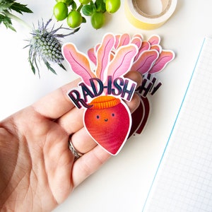 Rad-ish Sticker | Vinyl Sticker - Etsy