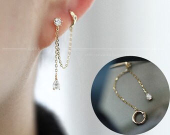 Double Lobe Piercing - Etsy