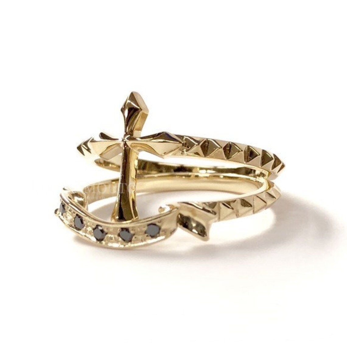 Mens Gold Cross Ring Male Celtic Cross Ring Guys Cross Ring - Etsy