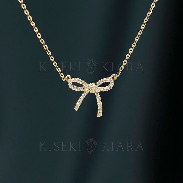 Ribbon Tie Necklace - Etsy