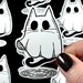 Ghost Cat Sticker Set Planner Stickers, Journal Stickers, Die-cut ...