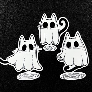 Ghost Cat Sticker Set Planner Stickers, Journal Stickers, Die-cut ...
