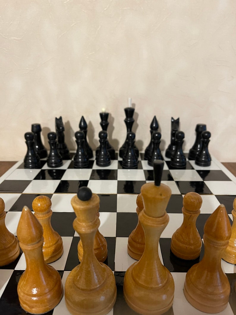 Soviet Old Chess Set. Gift for a Chess Player. - Etsy