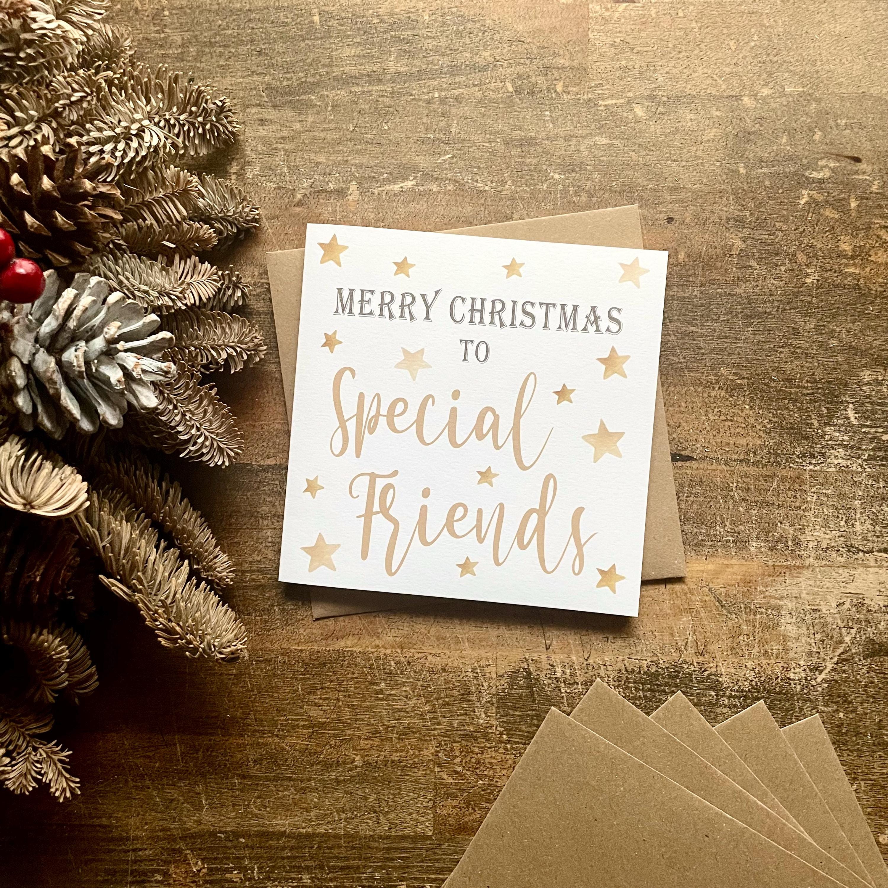 Special Friends Christmas Card A Special Friend Christmas Wishes Dear Friend Best Friends Handmade Merry Christmas Etsy