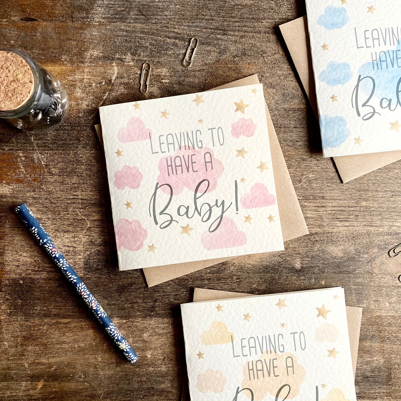 Leaving to have a baby Baby Gender Reveal Congratulations | Etsy