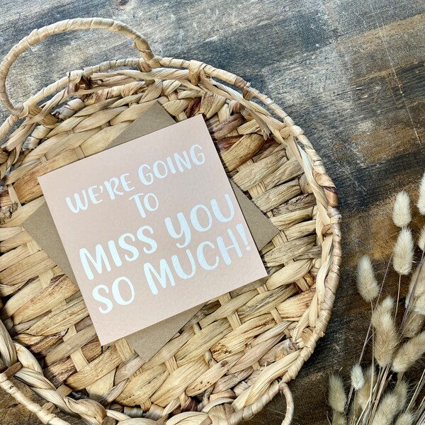 We Are Sad You Leave Card - Etsy