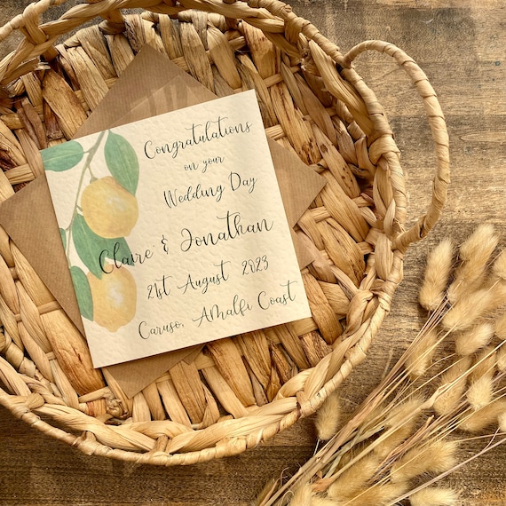 Personalised Wedding Abroad Card Personalized Wedding - Etsy