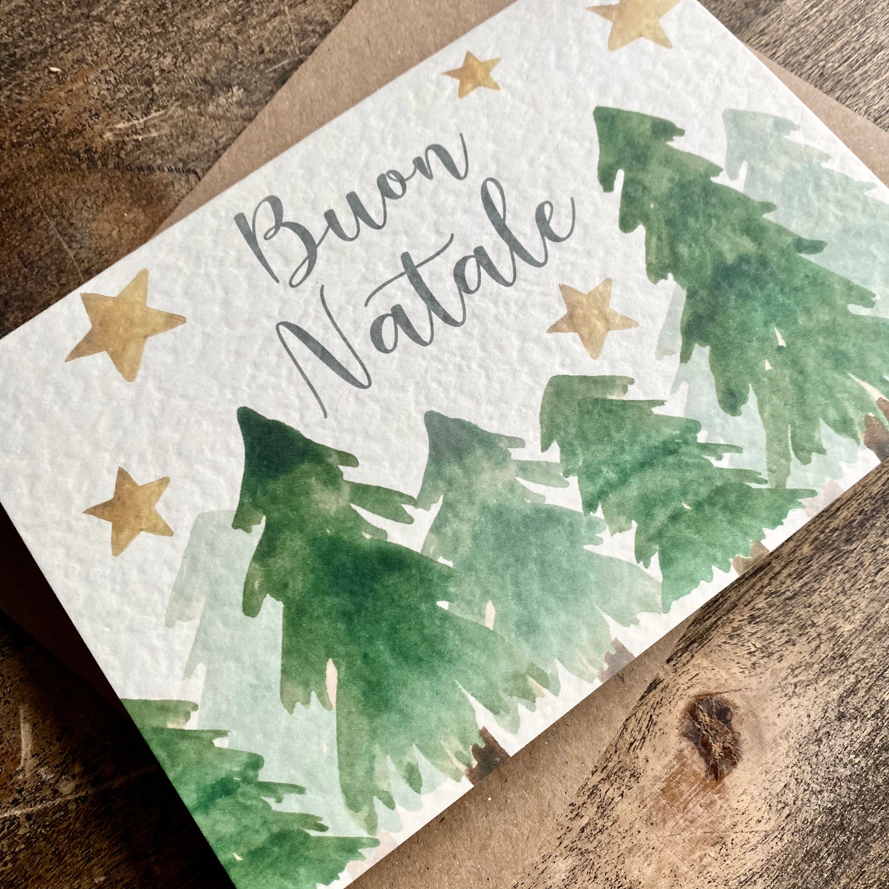 Buon Natale Italian Christmas Card Cartolina Di Natale - Etsy UK