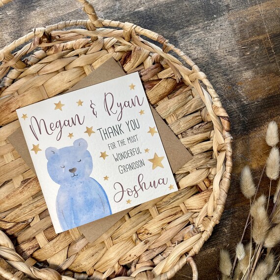Thank You for Grandson Most Wonderful Grandson Personalised - Etsy UK