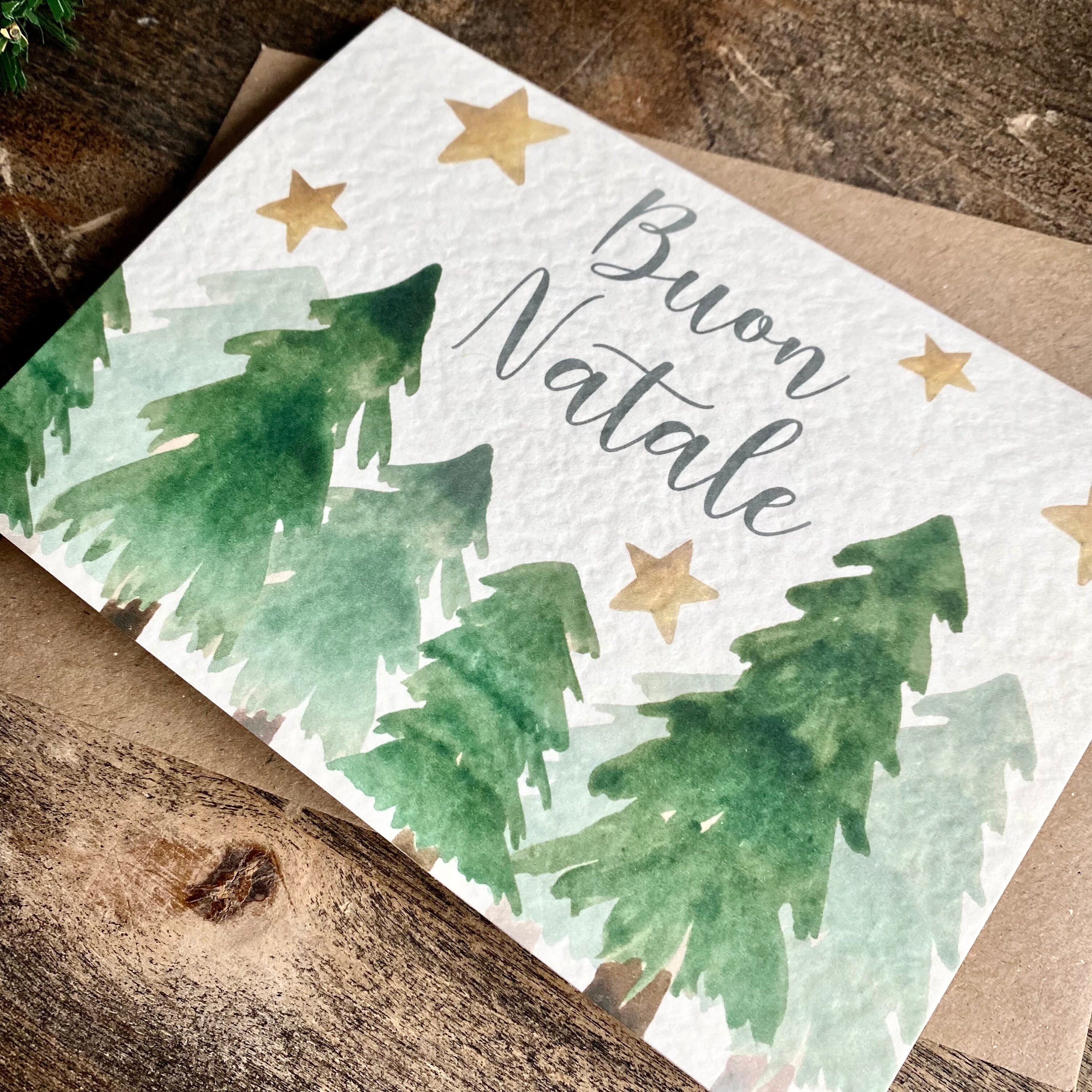 Buon Natale Italian Christmas Card Cartolina Di Natale - Etsy UK