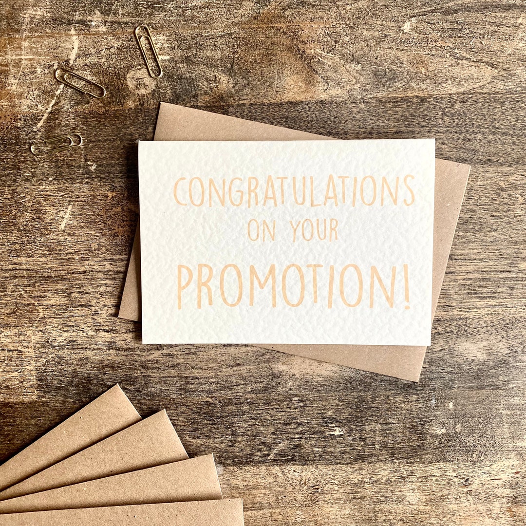 Congratulations on Your Promotion Card, Promoted, New Job, Boss, Well ...
