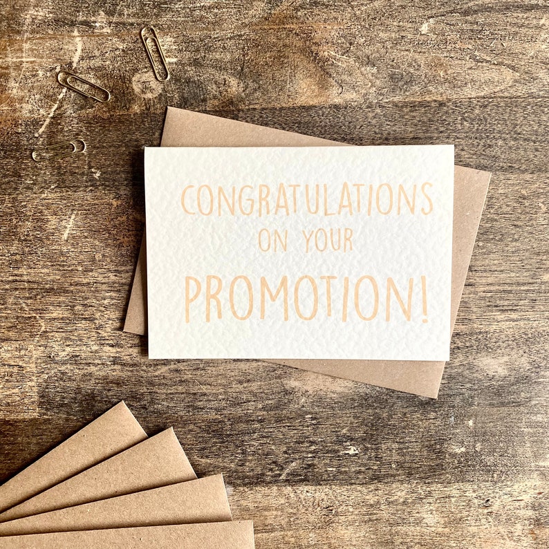 Congratulations on Your Promotion Card Promoted New Job | Etsy