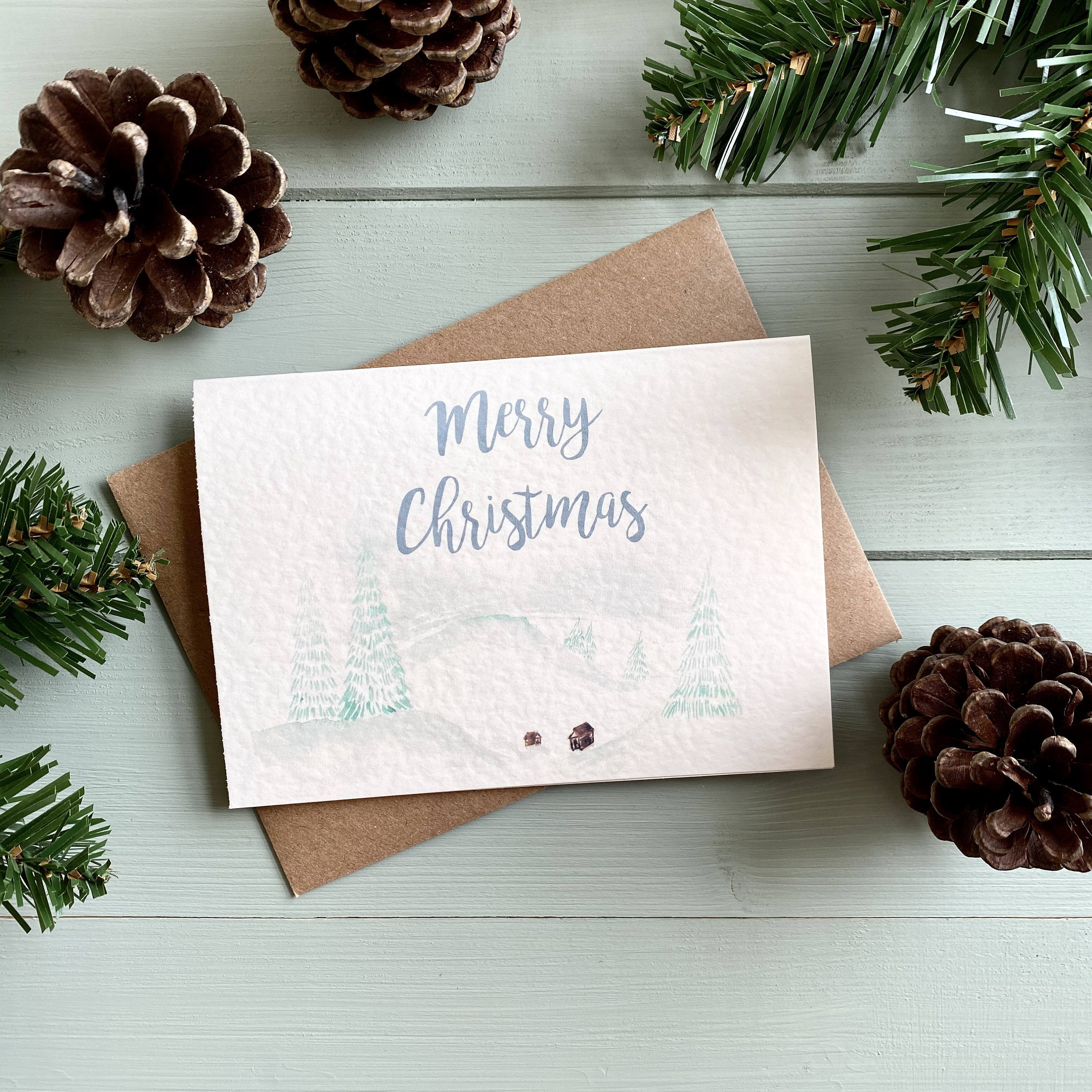 Christmas Card Pack Pack of 5 Individual Designs Handmade | Etsy