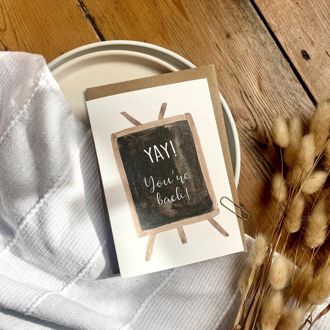 Welcome Back Card – Back to Work, Maternity Leave, Sick Leave – Perfect ...