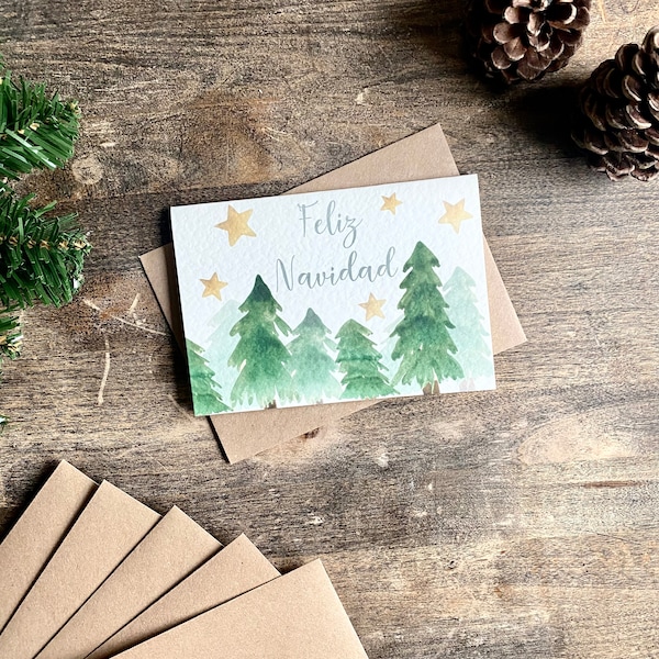 Spanish Holiday Card - Etsy