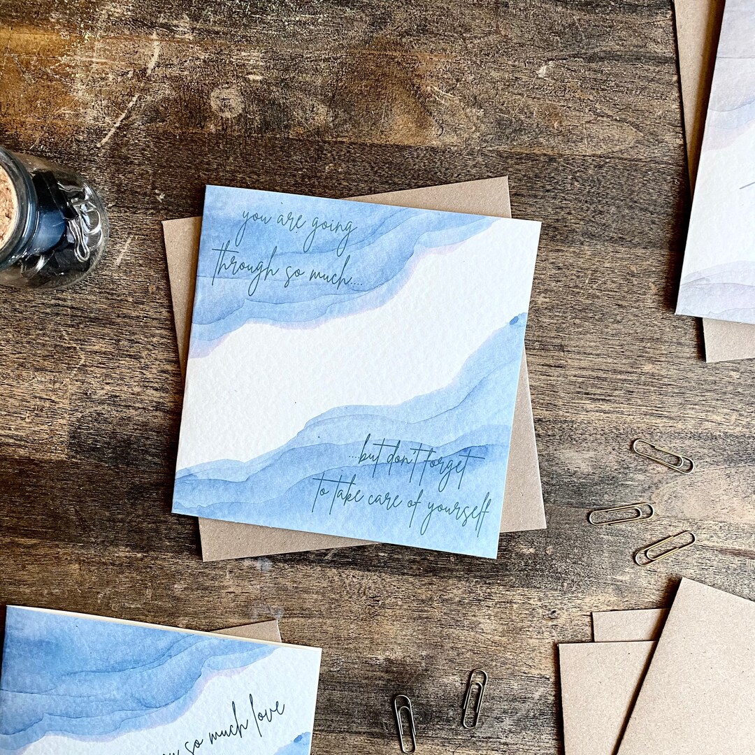 Sympathy Card: Take Care, Loss of Loved One - Etsy