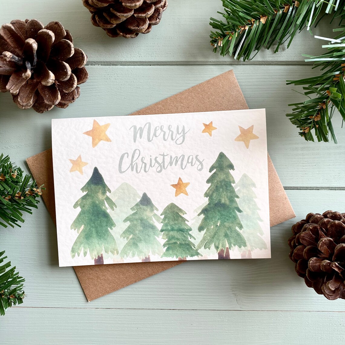 Christmas Card Pack Pack of 5 Individual Designs Handmade | Etsy