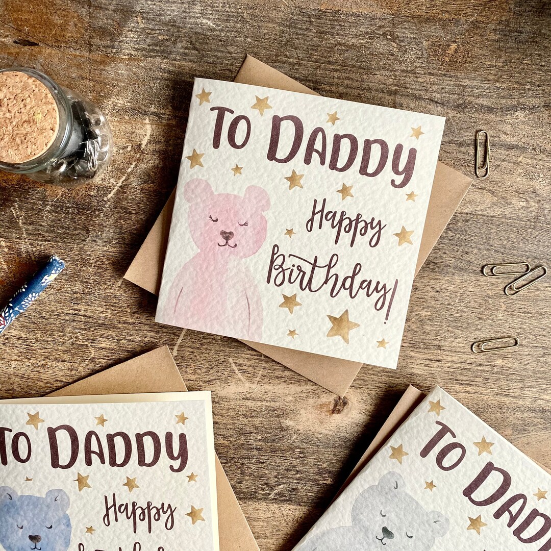 Daddy Birthday Card, From Your Little Girl, Card for Daddy, Happy ...