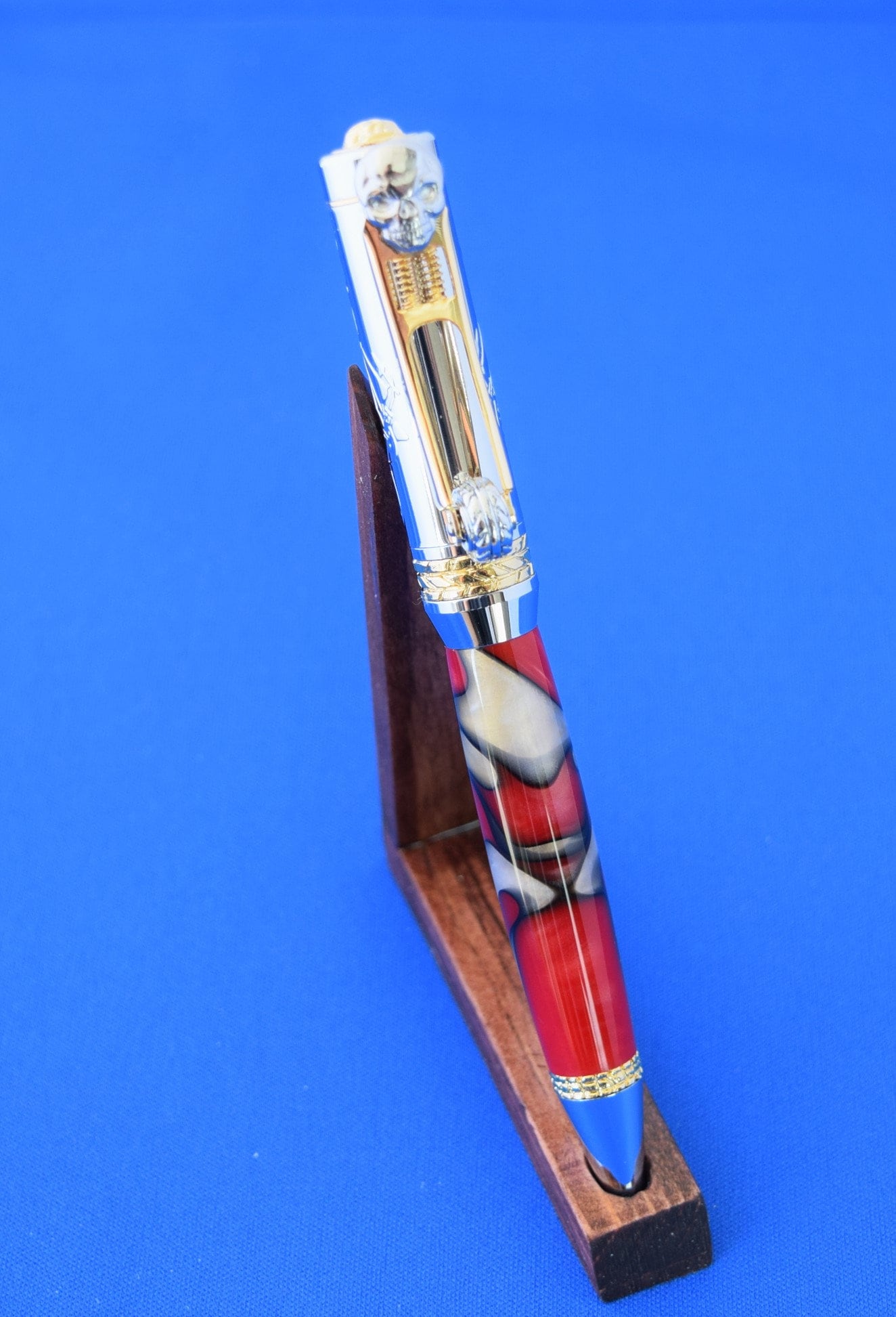 Chopper Ballpoint Pen Kit, Gold and Chrome in Fire and Ice Acrylic - Etsy