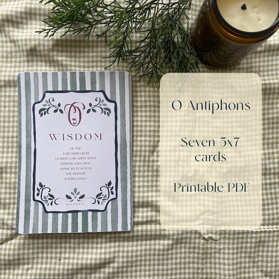 O Antiphons PDF Printable | Advent Decor | Digital Download - Etsy