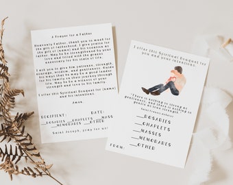 Catholic Spiritual Bouquet Card Digital Download Spiritual - Etsy