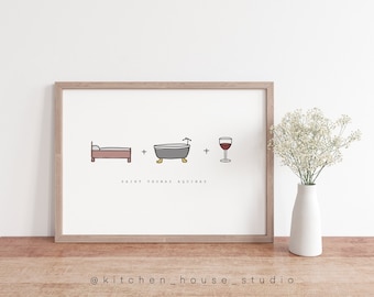 St Thomas Aquinas Digital Wall Art Printable, Catholic Printable Quote ...