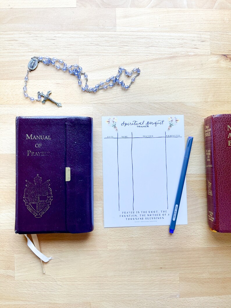 Mother Spiritual Bouquet Card - Etsy