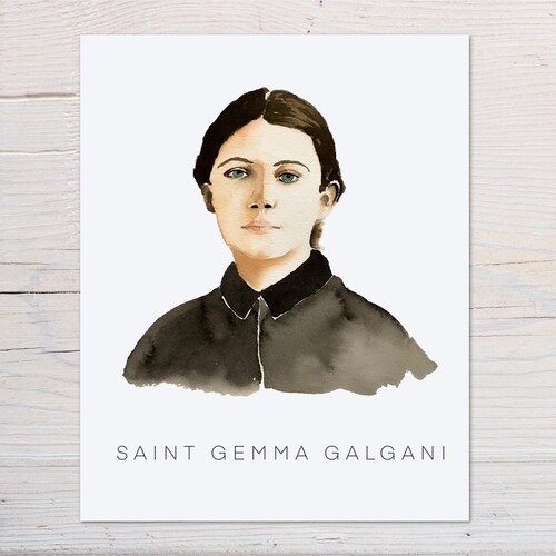 Saint Gemma Galgani Saint Print Saint Card Catholic Gift | Etsy