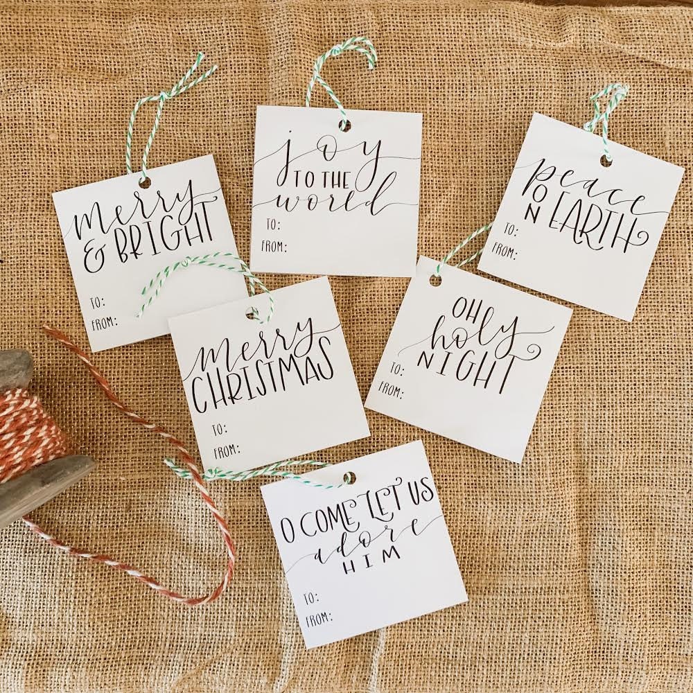 Printable Christmas Gift Tag Bundle - Etsy