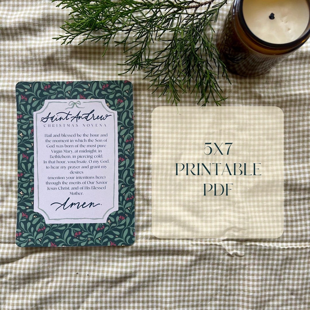 Saint Andrew Christmas Novena PDF Digital Download Printable | Advent ...
