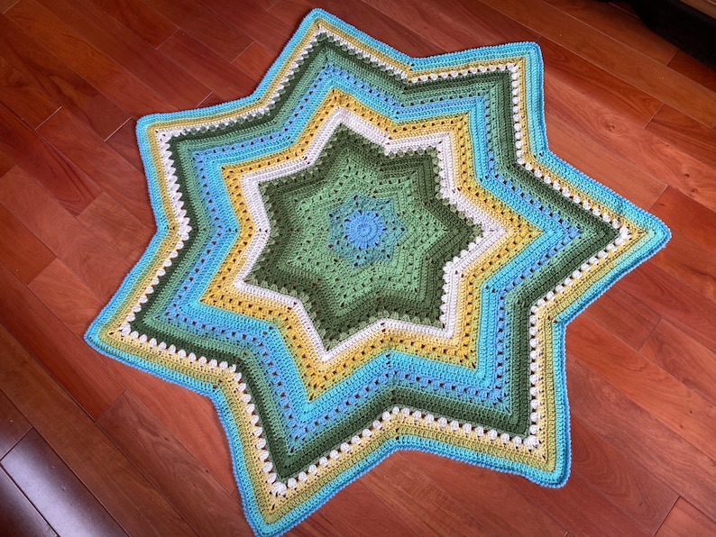 Hand Crocheted Star Baby Afghan - Etsy