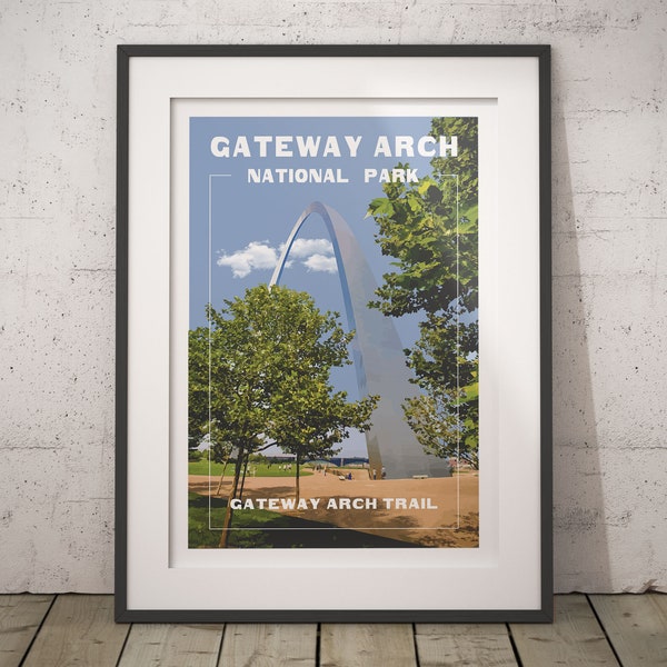 Gateway Arch National Park Poster - Etsy