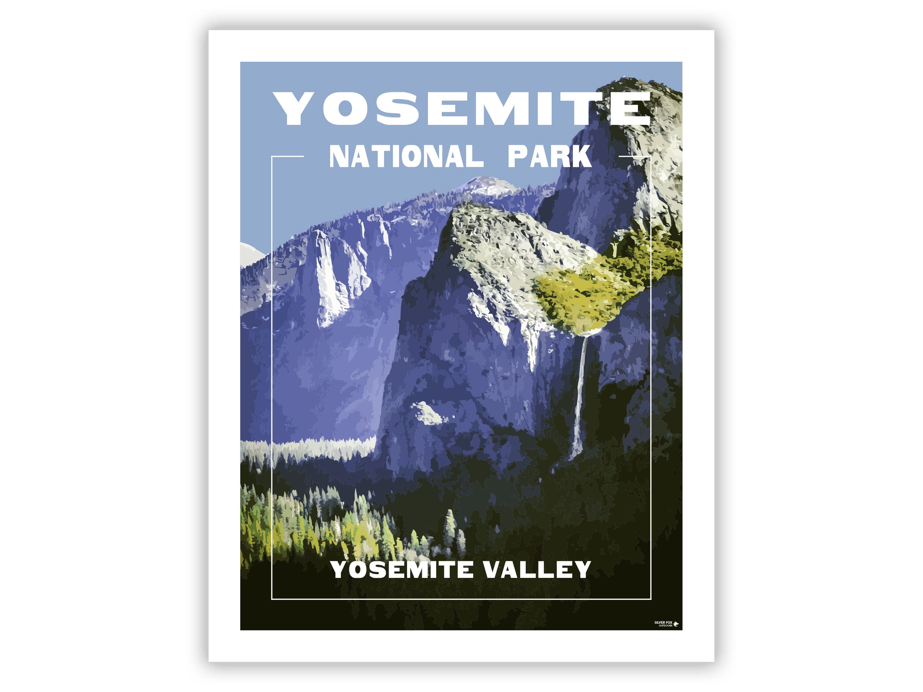 Yosemite National Park Poster Vintage Travel Poster Nature Wall Decor ...