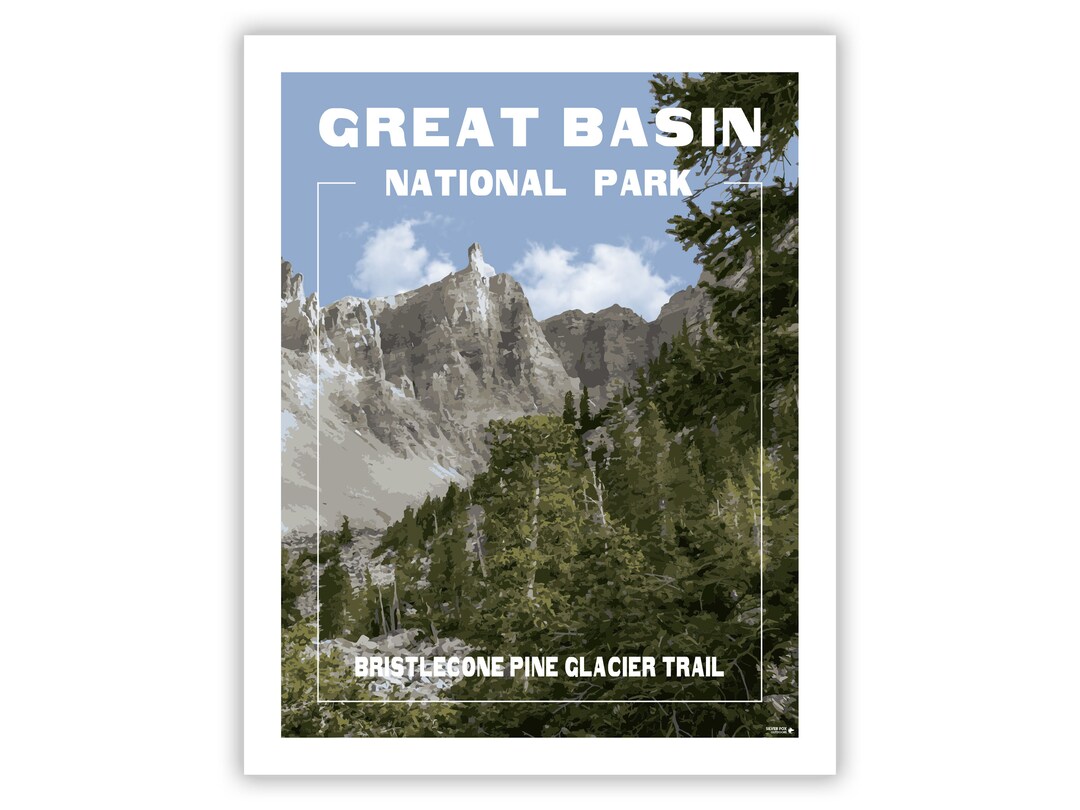 Great Basin National Park Poster With Vintage Travel Design - Etsy