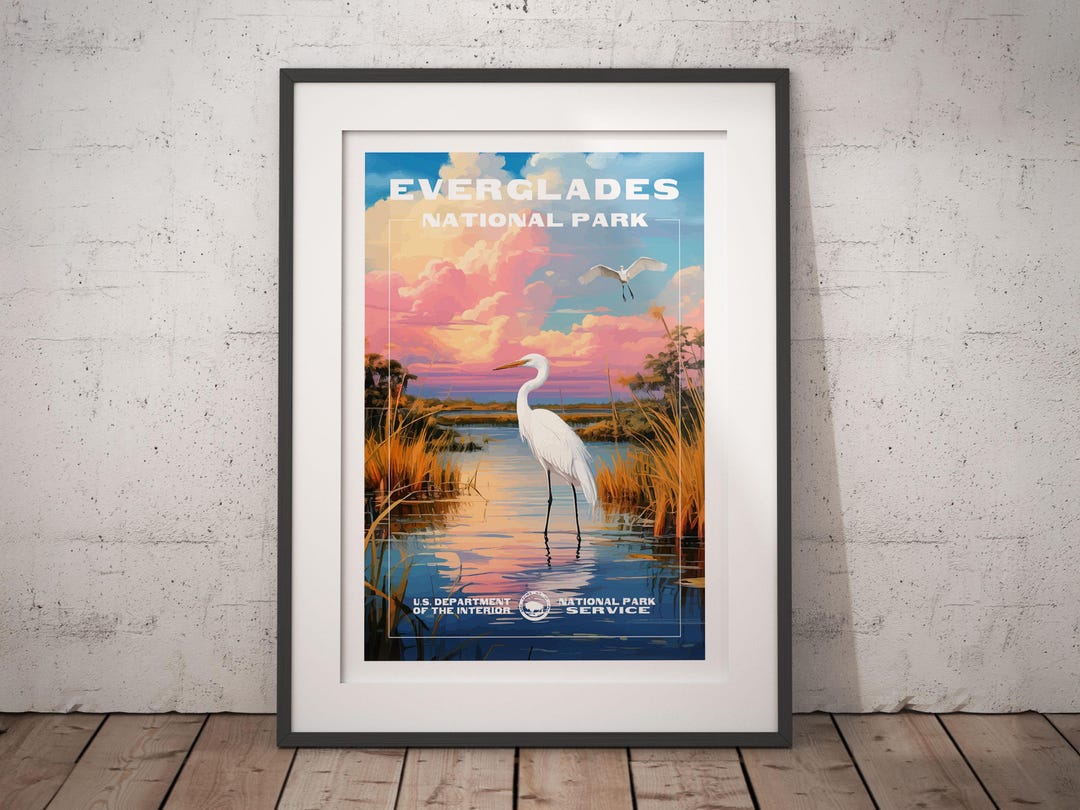 Everglades National Park Poster | Scenic Wall Art Print | Iconic ...