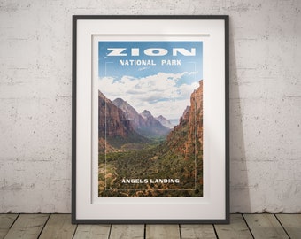 Angels Landing Poster - Etsy