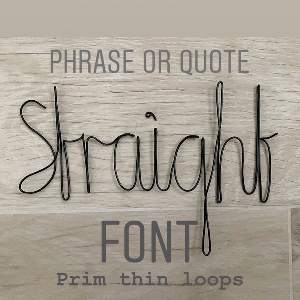 Straight Font - Etsy UK