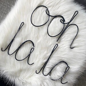 Wire Ooh La La Decoration Wire Typography Wire Art Wire - Etsy